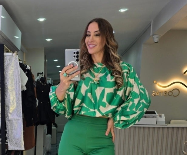 “Green Essence Blouse – DCOSTAS BOUTIQUE